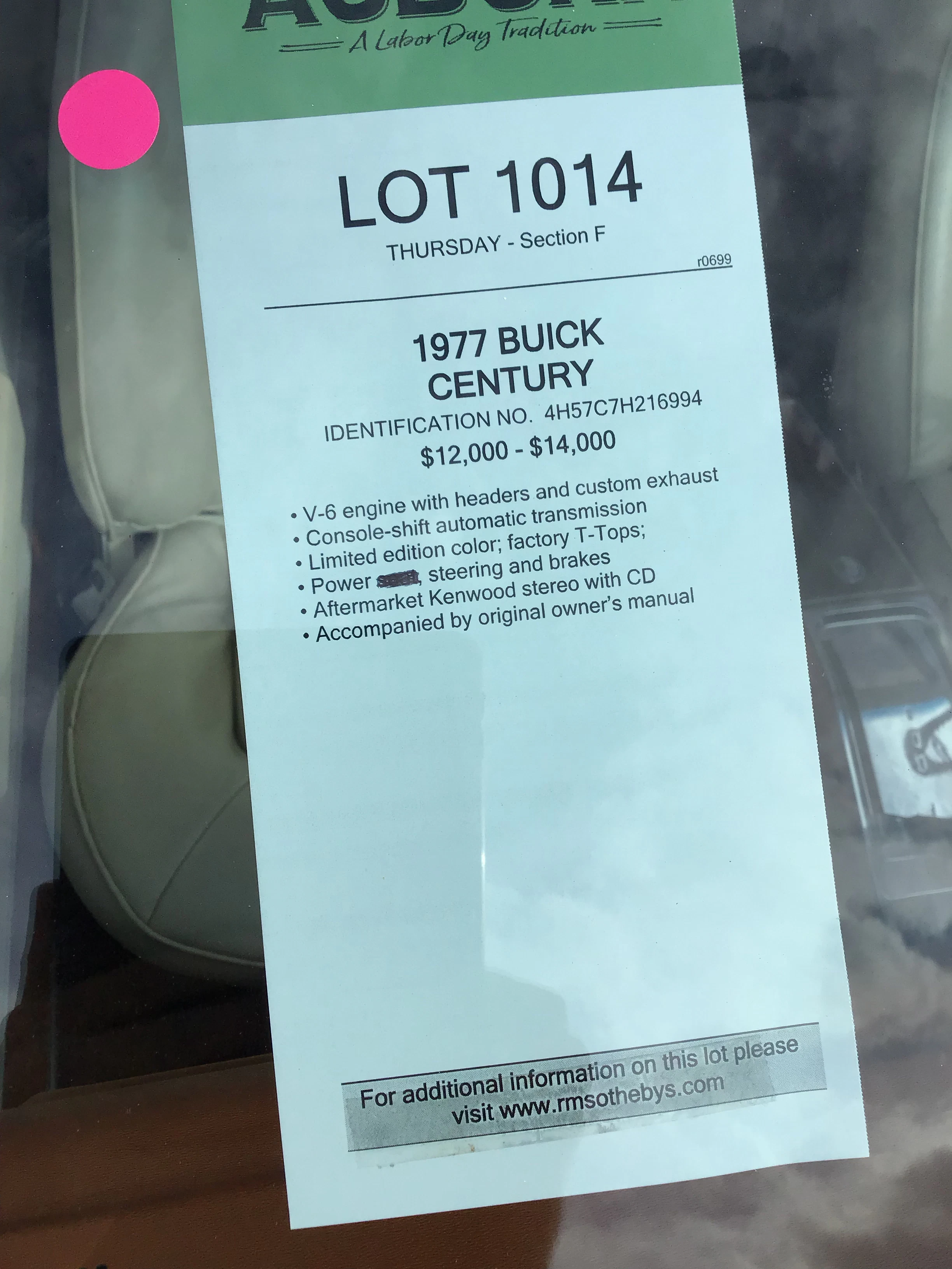1977 Buick Century VIN 4H57C7H216994 | Hagerty Valuation Tools®