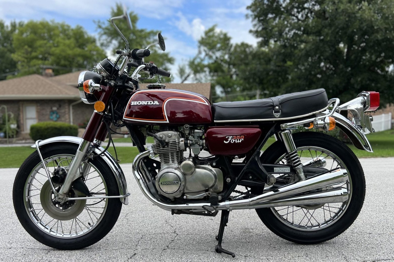 1973 Honda Cb350 Red